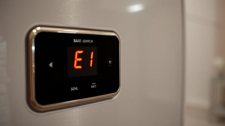 Baxi Boiler E1 Error Code